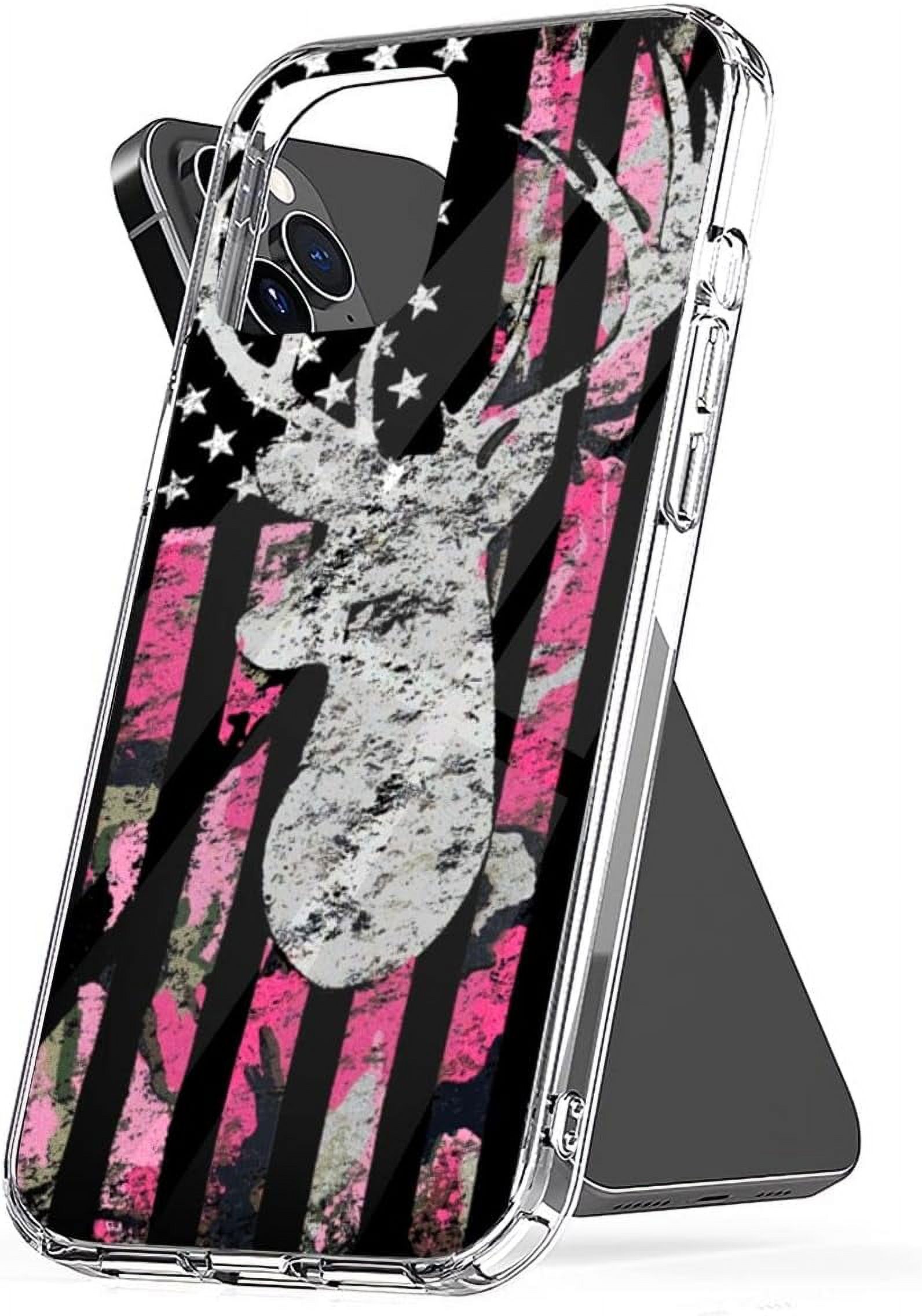 Phone Case Pink Aesthetic Camouflage Shockproof Flag Cover Deer Funny ...