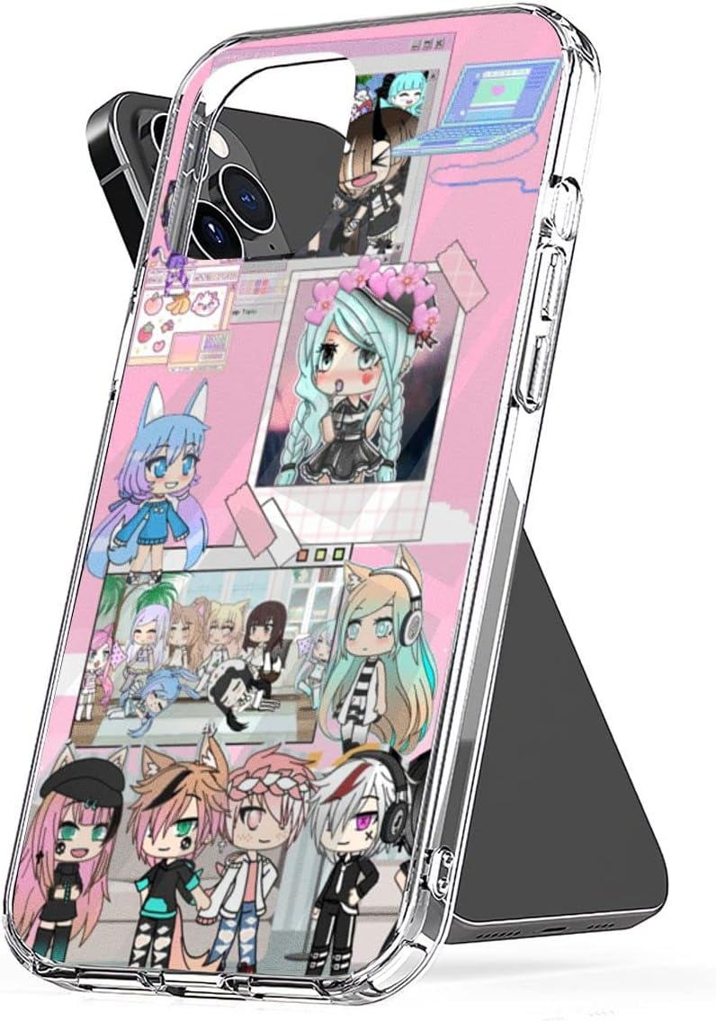 Phone Case SEMONE Cover Compatiable Gacha Life Collage X Transparent ...