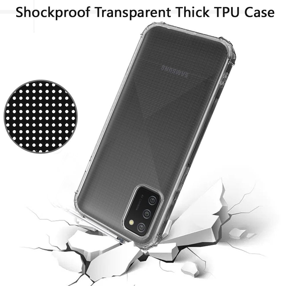 Phone Case for Samsung Galaxy A02S Hybrid Transparent Thick Pure TPU ...