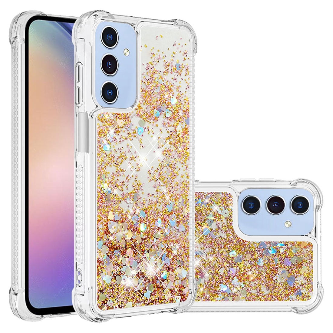 Phone Case for Samsung Galaxy A17 / A26 Cover Sparkle Glitter Floating ...