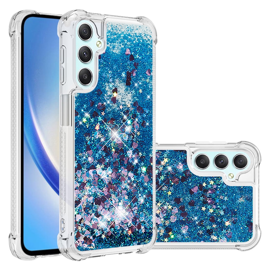 Phone Case for Samsung Galaxy A24 4G Cover Sparkle Glitter Floating ...