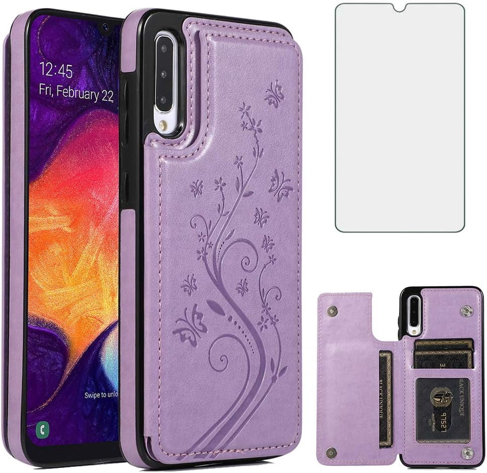 Phone Case for Samsung Galaxy A50 with Tempered Glass Screen Protector ...