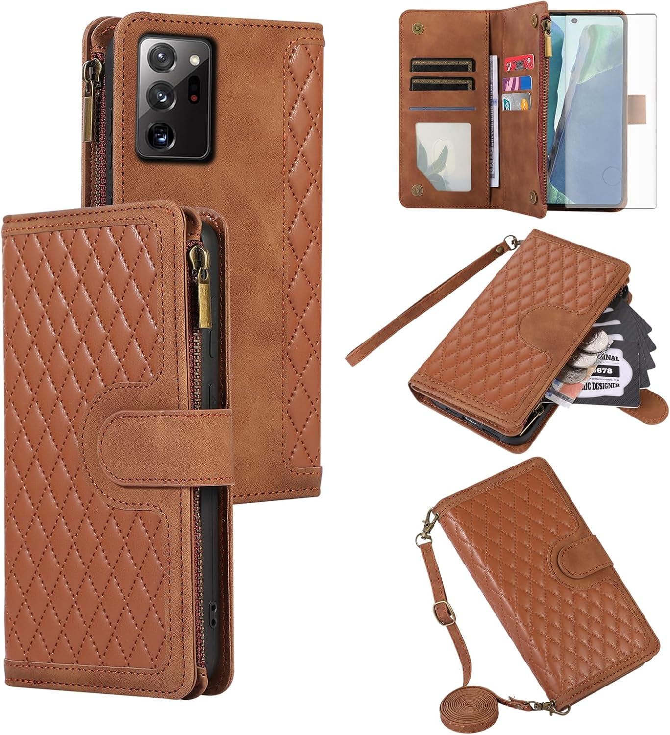 Phone Case for Samsung Galaxy Note 20 Ultra 5G Wallet Cover With ...