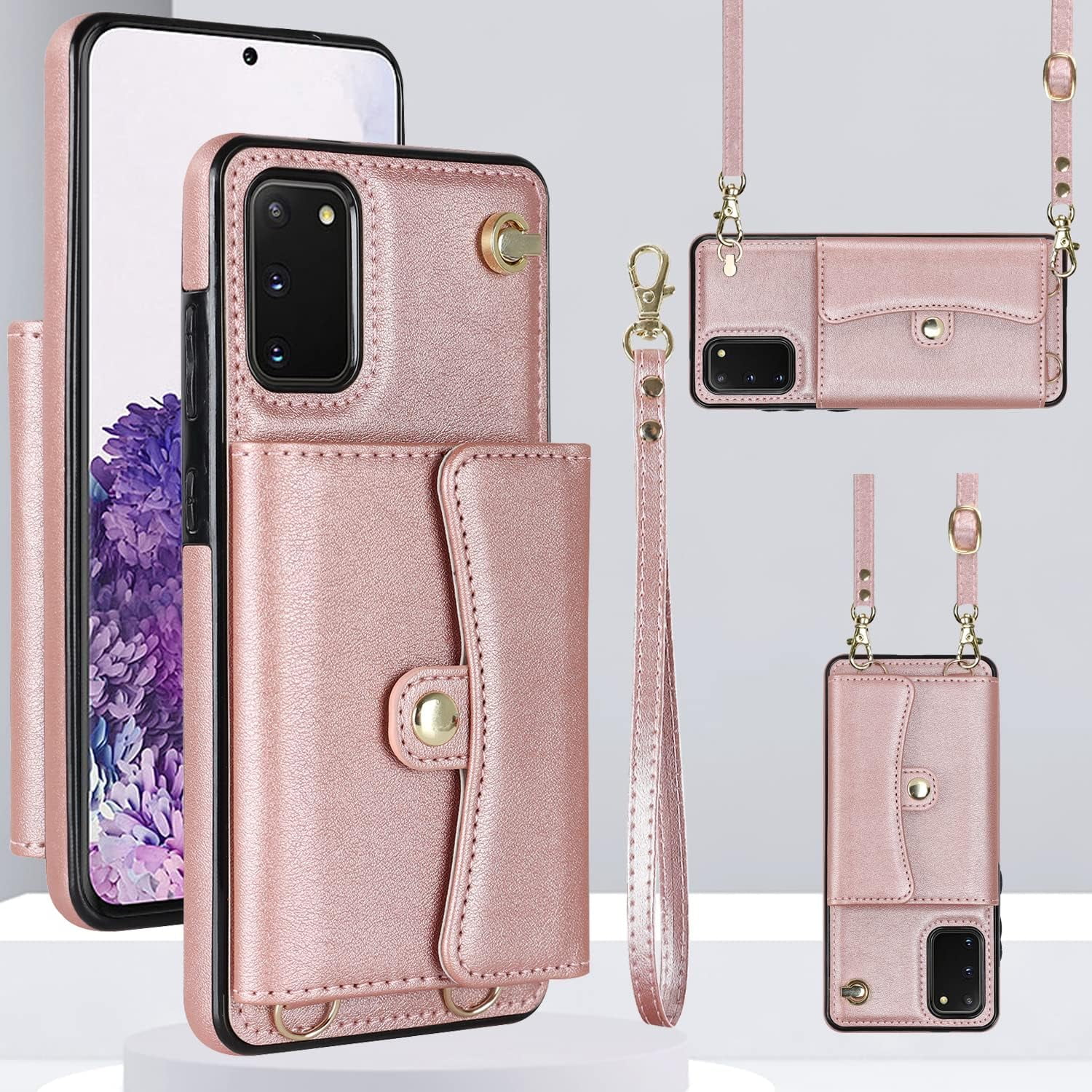 Phone Case for Samsung Galaxy S20 FE 5G 6.5 inch Wallet Cover with RFID Blocking Card Holder ...