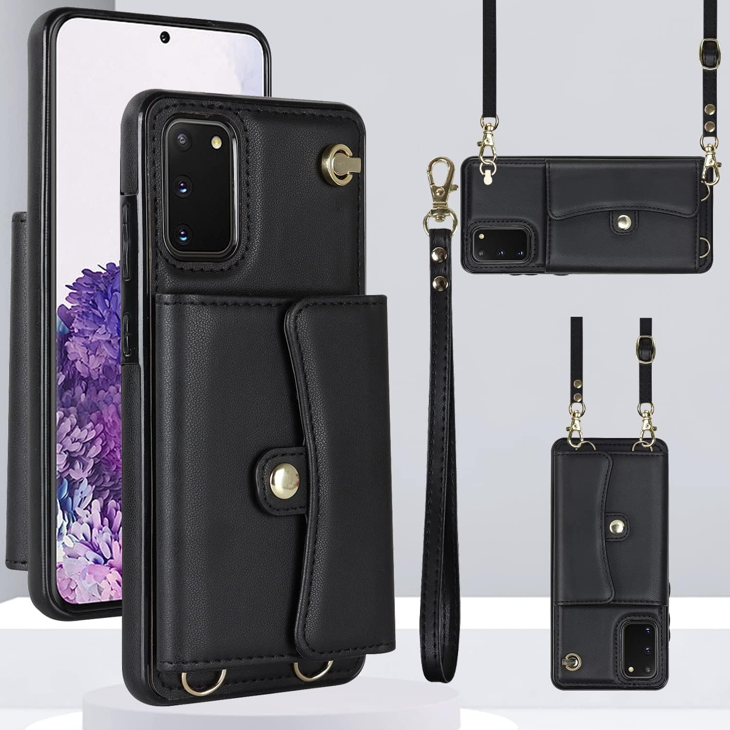 Phone Case for Samsung Galaxy S20 FE 5G 6.5 inch Wallet Cover with RFID Blocking Card Holder ...