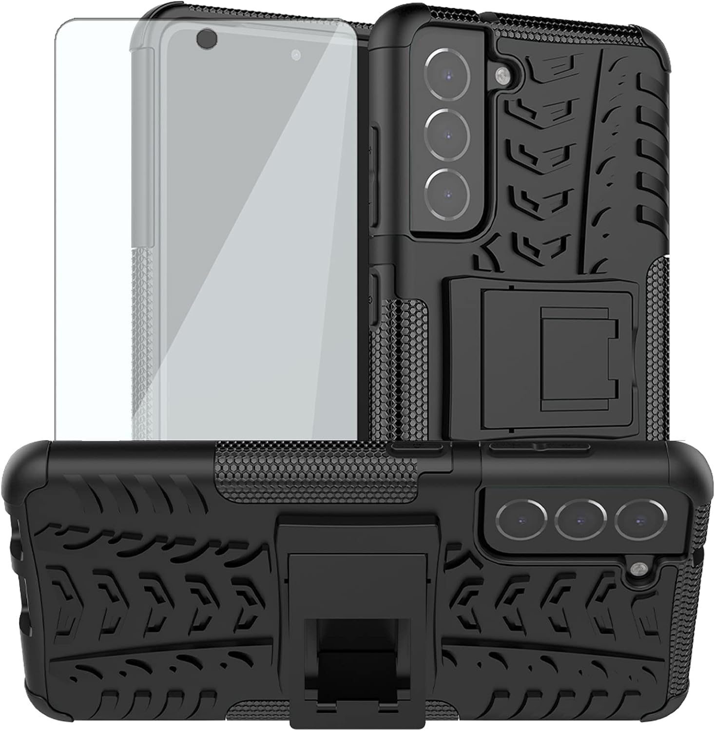 Phone Case for Samsung Galaxy S21 FE Gaxaly S 21 FE 5G with Tempered ...