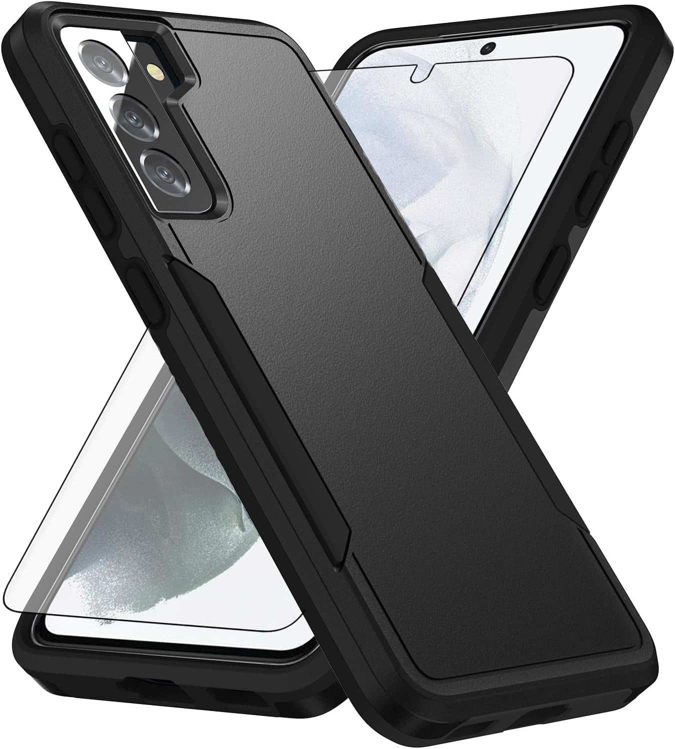 Phone Case for Samsung Galaxy S21 Plus S21+ 5G with Tempered Glass ...