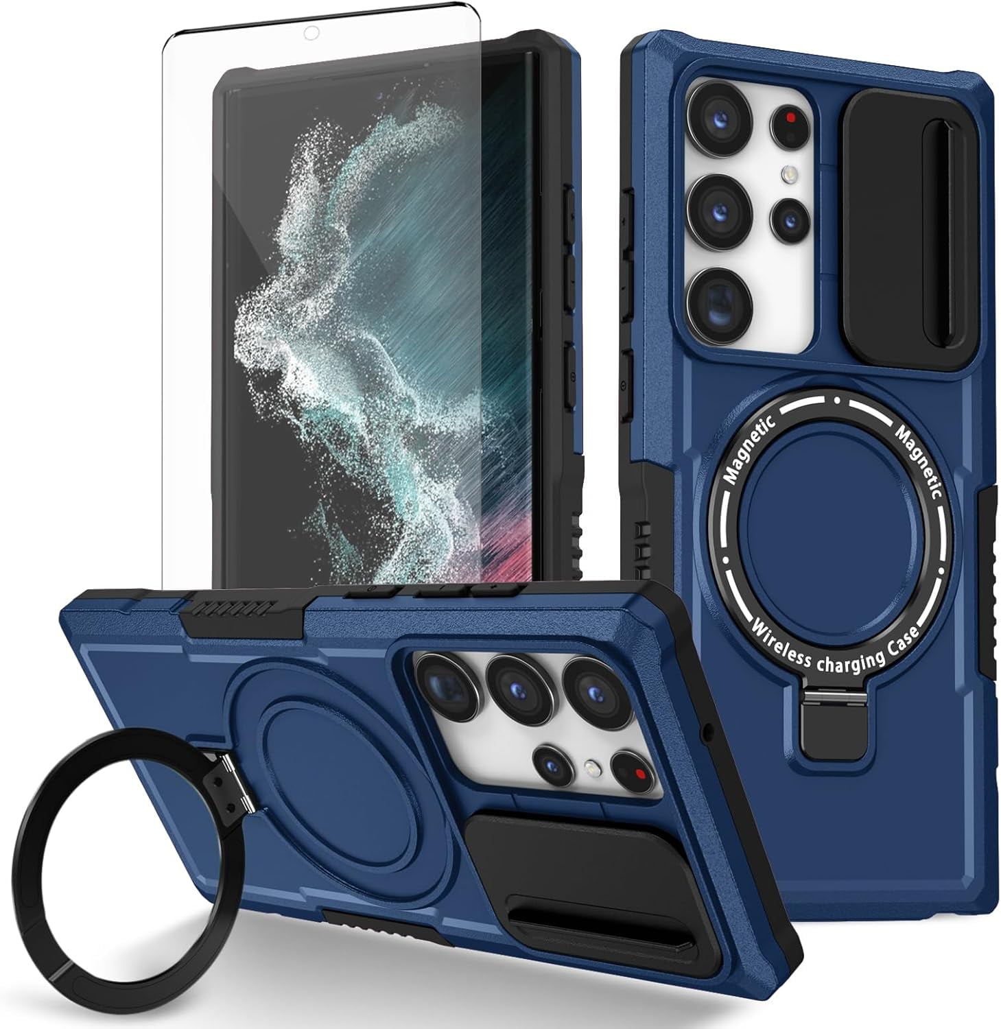 Phone Case for Samsung Galaxy S22 Ultra 5G with Screen Protector and ...