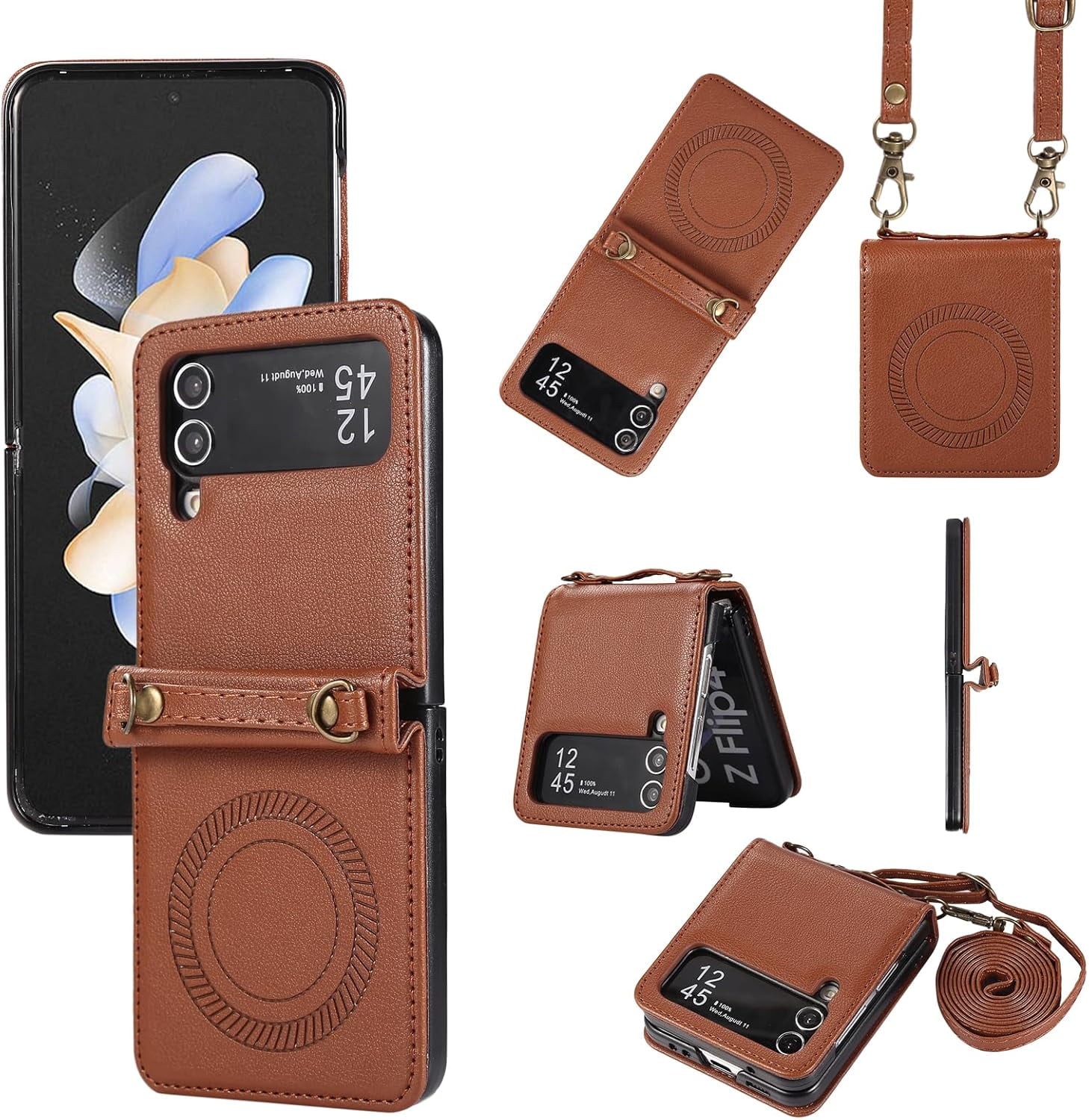Phone Case for Samsung Galaxy Z Flip 3 5G 2021 Wallet Cover with ...