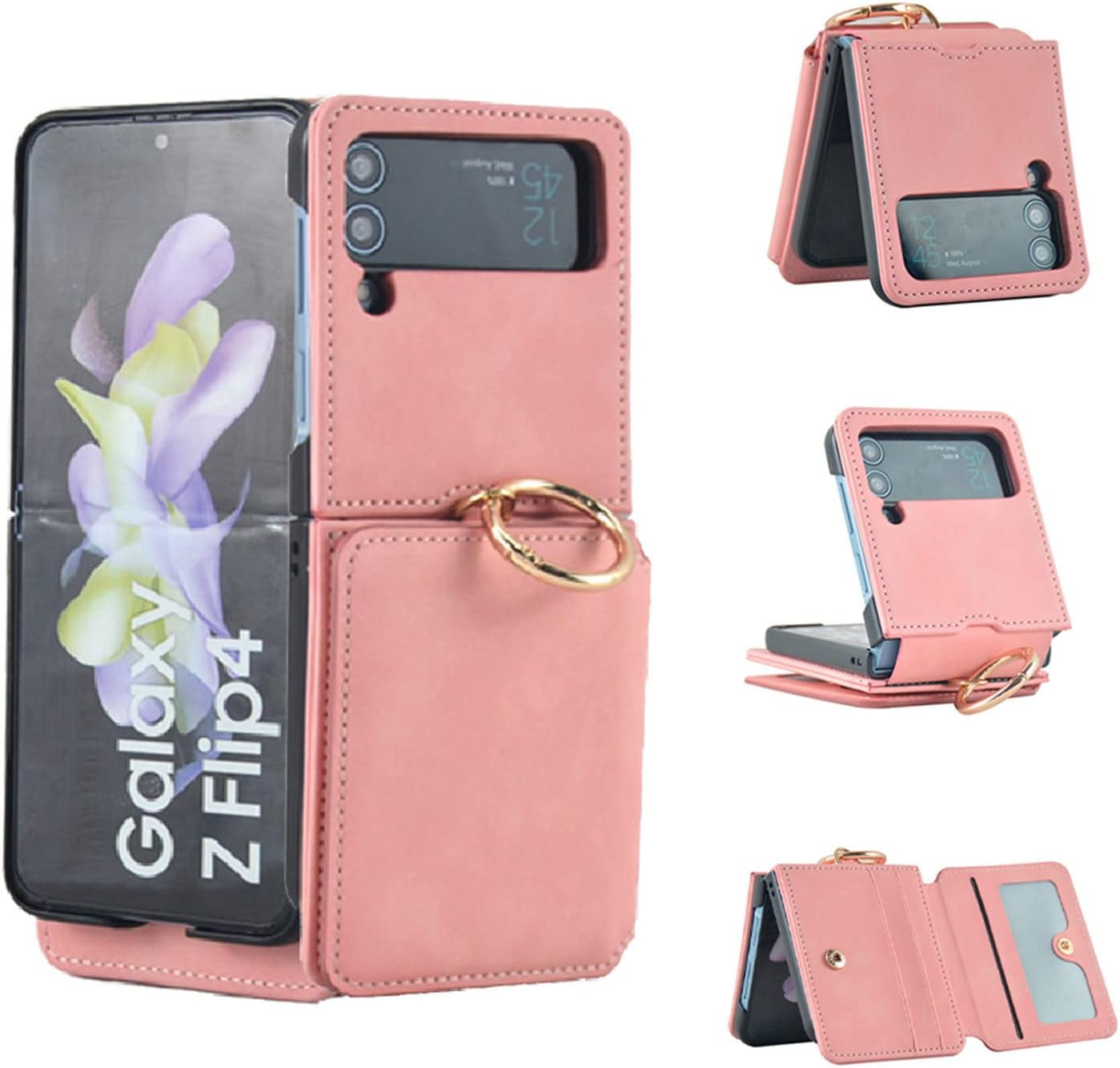 Phone Case for Samsung Galaxy Z Flip 3 5G 2021 Wallet Cover with Ring ...