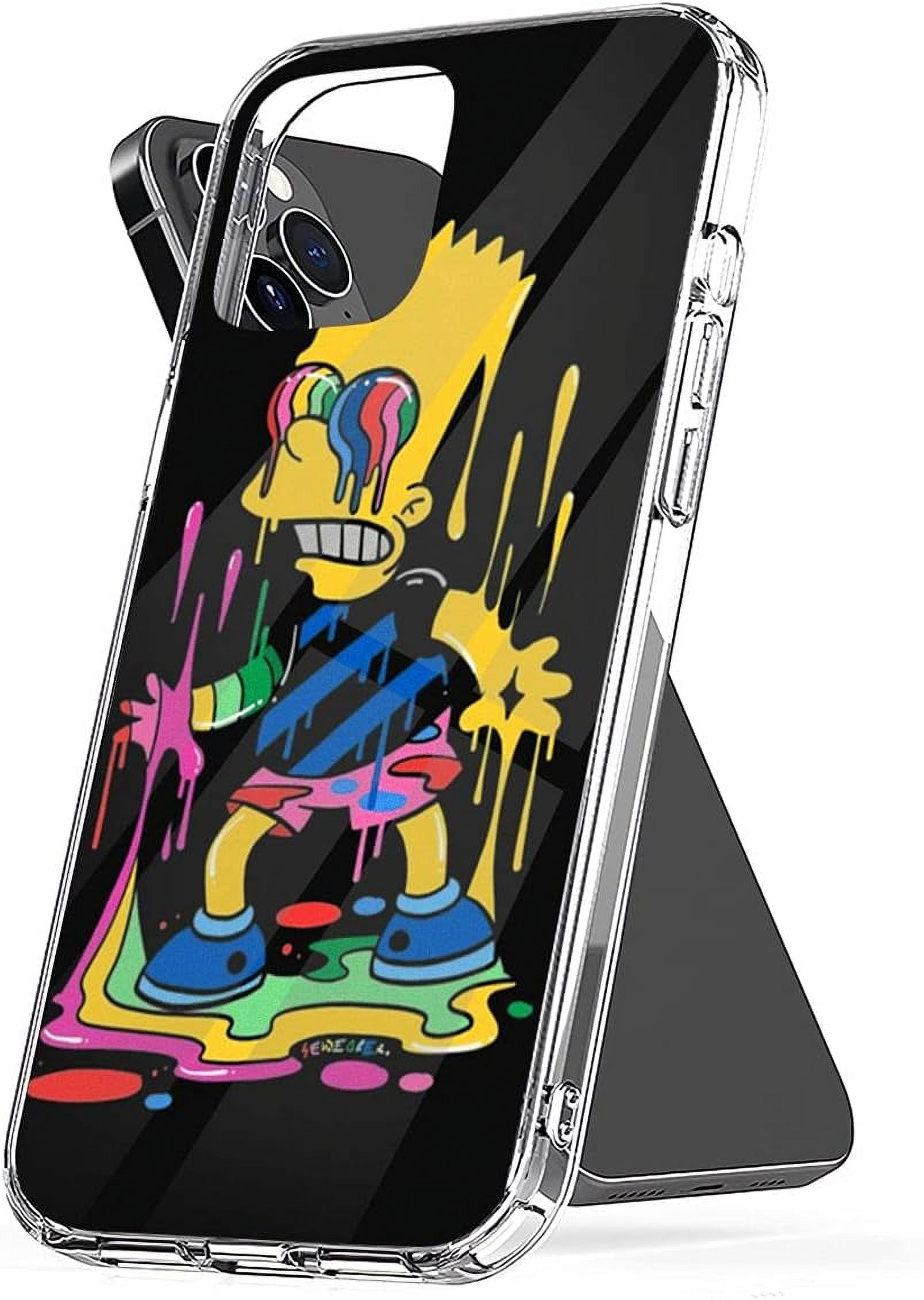 Phone Case Simpsons Aesthetic Trippy Shockproof Bart Funny Classic ...