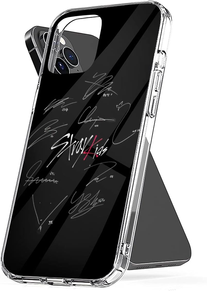 Phone Case Stray 14 Kids 11 Logo Xr with 13 Signatures 8 Black X 7 12 ...