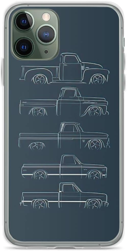 Phone Case Transparent Black Glass Evolution of The C Pickup Profile ...
