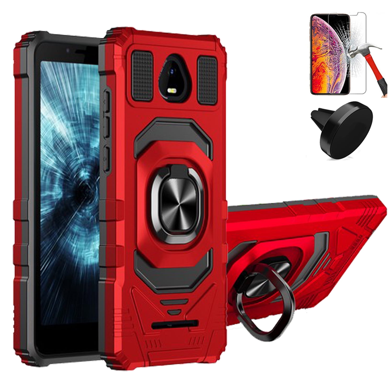 Phone Case for Boost Mobile Schok Volt SV55 Shock Absorbing Ring with ...