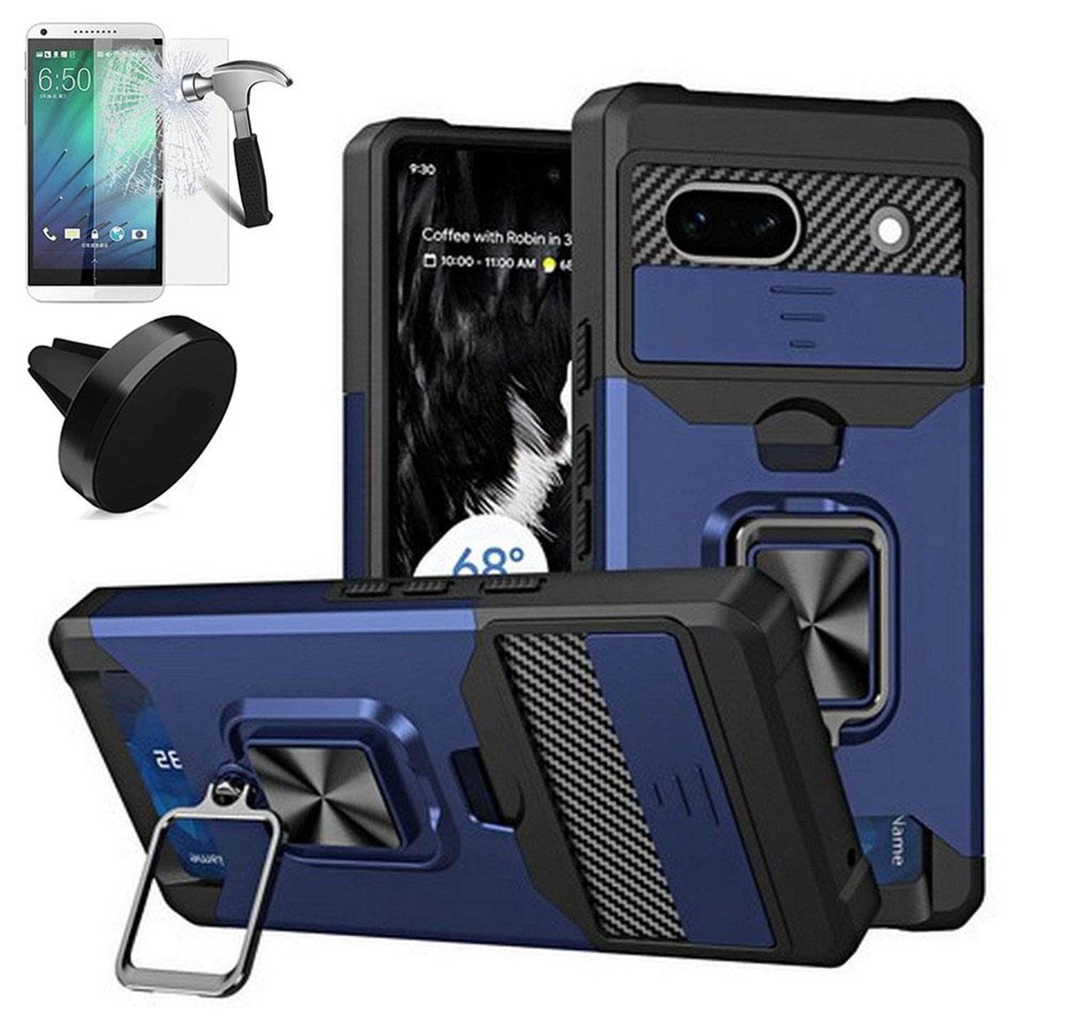 Phone Case for Google Pixel 8A with Screen Protector, Car Mount, Card ...