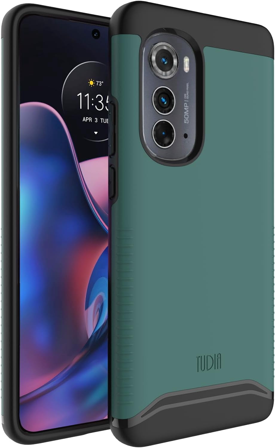 TUDIA Merge Motorola Edge 2022 Case Dual Layer Slim Shockproof Heavy ...