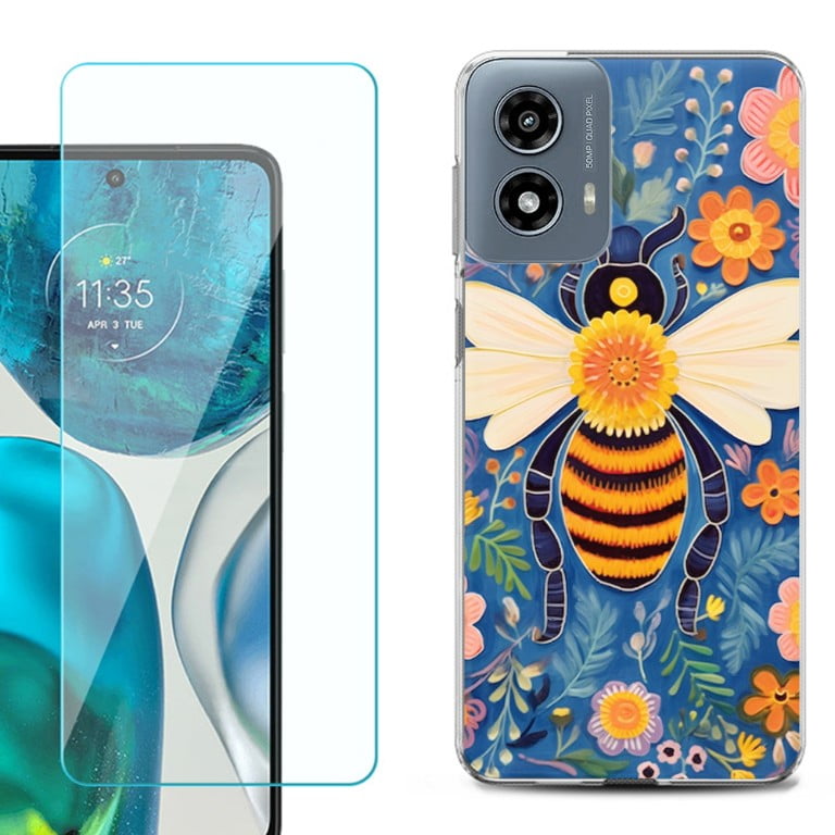 Phone Case for Motorola Moto G 5G 2024, with Tempered Glass Screen ...