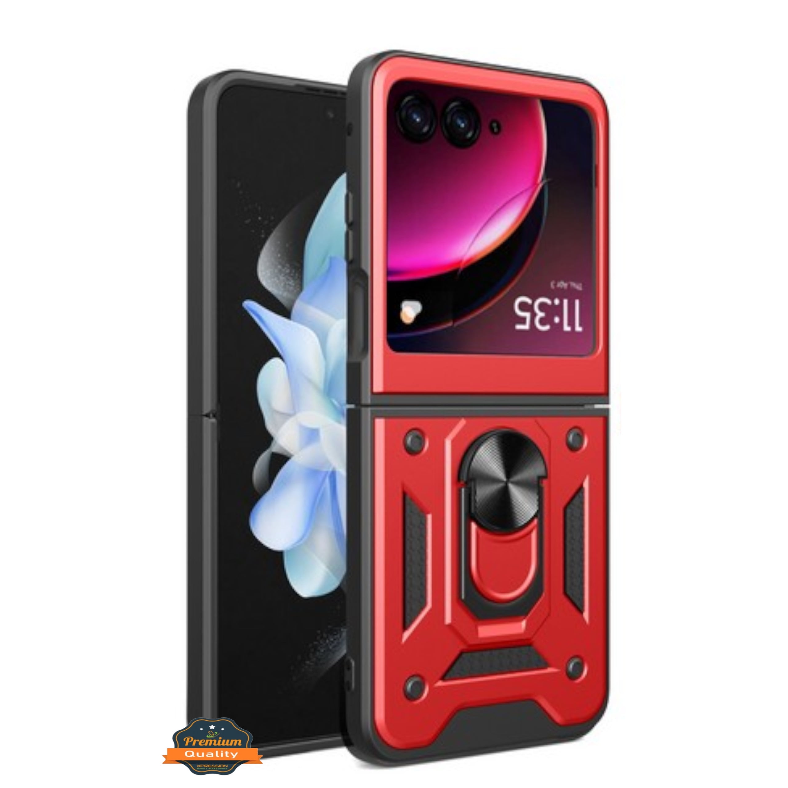 Phone Case for Motorola Razr Plus + (2023) Shockproof Hybrid Dual Layer ...