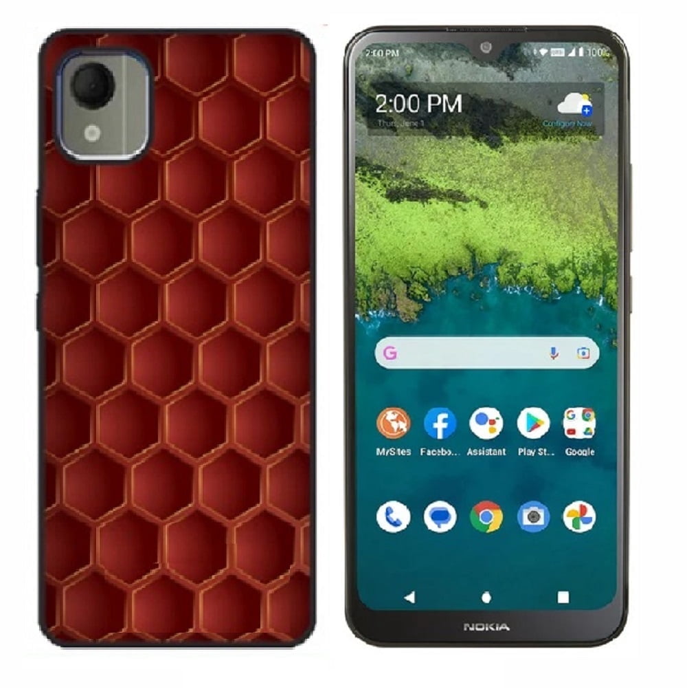 Phone Case for Nokia C110 (N156DL), Flexible TPU Case Gel Cover (Dark ...