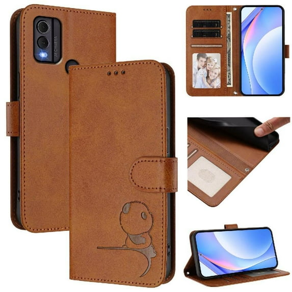 Phone Case for Nokia C22 Card Slots Holder Kickstand Rfid Blocking Pu ...