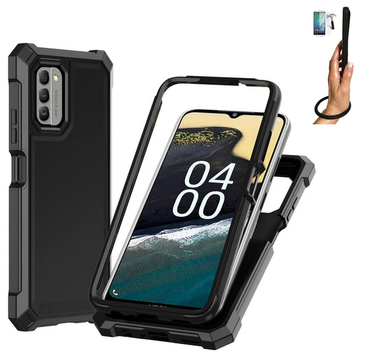 Phone Case for Nokia C300 / G100 ShockProof BP-Hybrid Black /Tempered ...