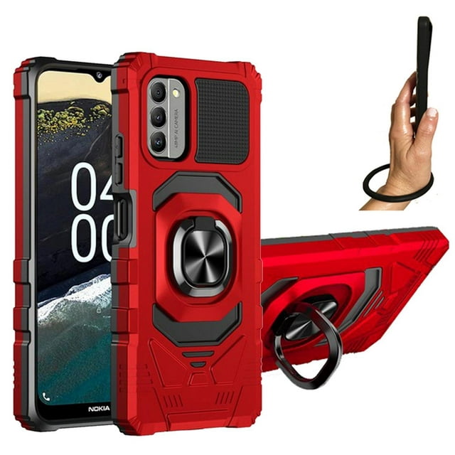 Phone Case for Nokia C300 (N155DL) Shock Proof Robotic Red with Anti ...
