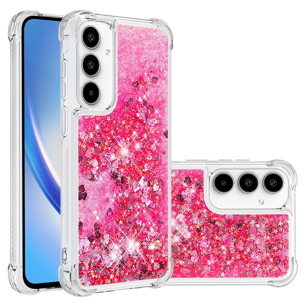 Phone Case for Samsung Galaxy A37 Cover Sparkle Glitter Floating Liquid ...