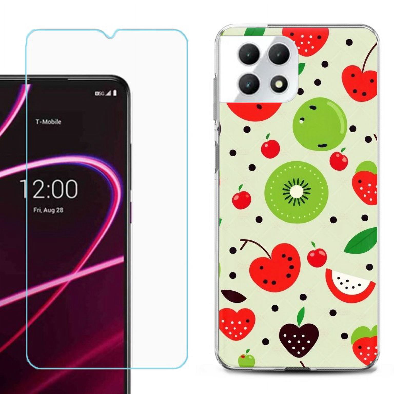 Phone Case for T-Mobile Revvl 7 5G, Shockproof Case Cover with Tempered ...