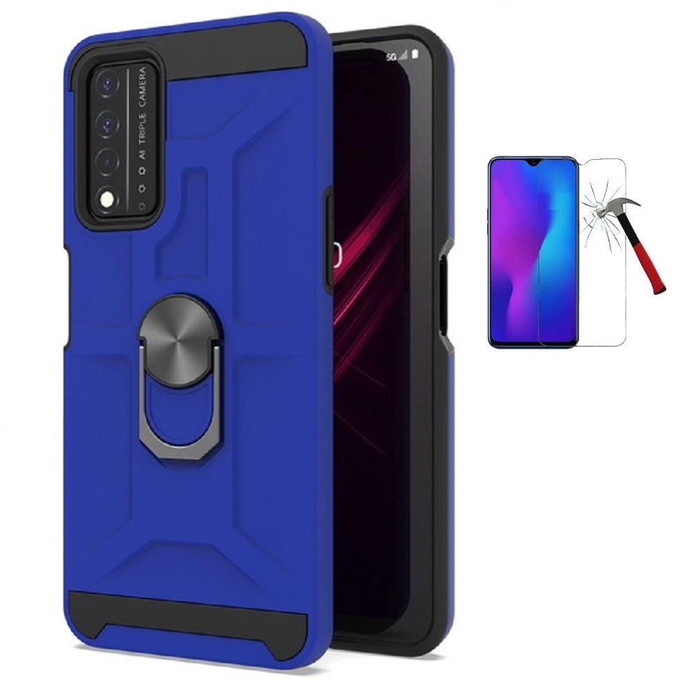 Phone Case for T-Mobile Revvl V Plus 5G, S Matte Cover Ring Stand Case ...