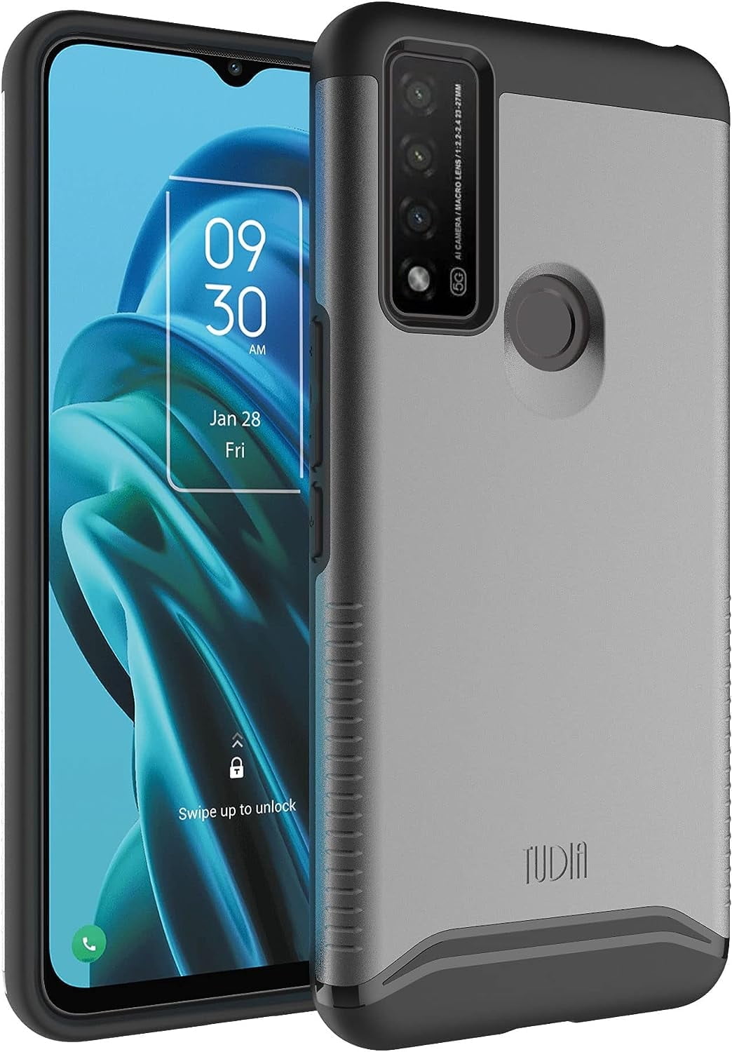 TUDIA Merge TCL 30 XE 5G Case Shockproof Dual Layer Heavy Duty Cover ...