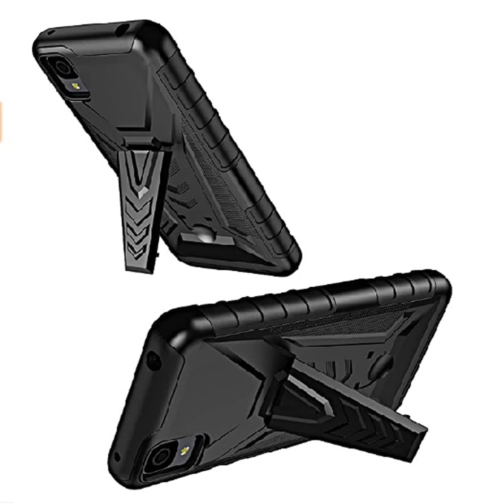 TCL 30 Z / 30LE Rugged Dual-Layered Phone Case with Kickstand and ...