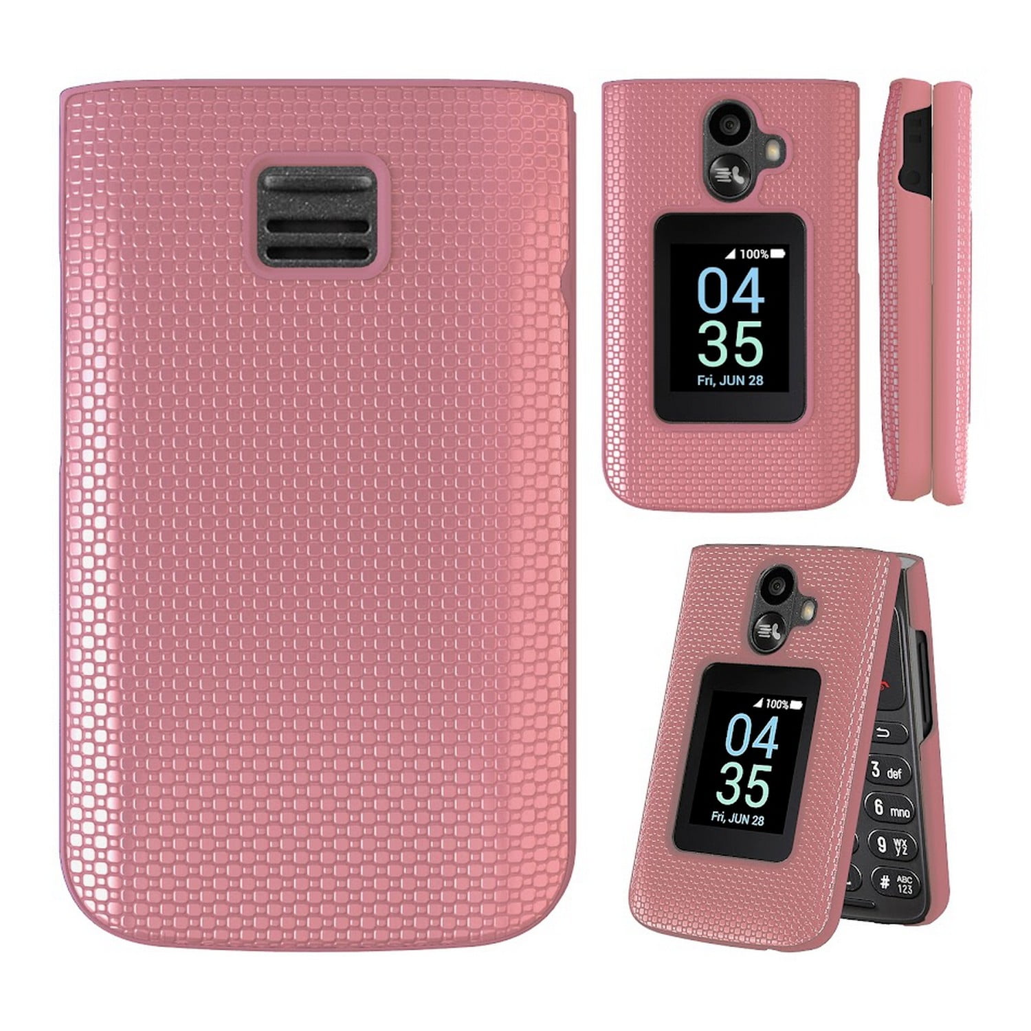 Phone Case for TCL Flip 3 (T435D) - Snap-On Cover Rose Gold - Walmart.com