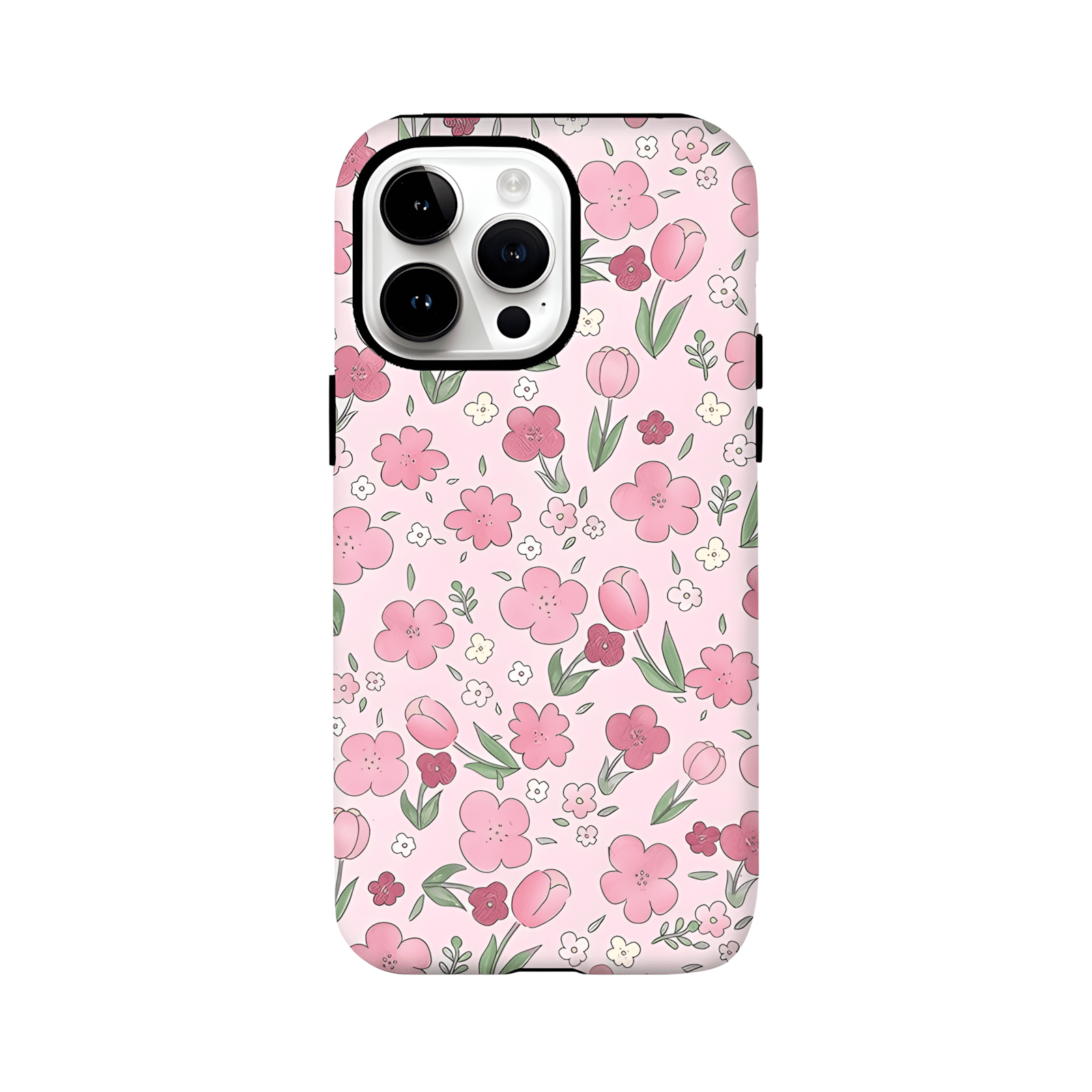 Phone Case for iPhone 15 Pro, Comfort Grip & Screen Proctive Cover-Pink ...