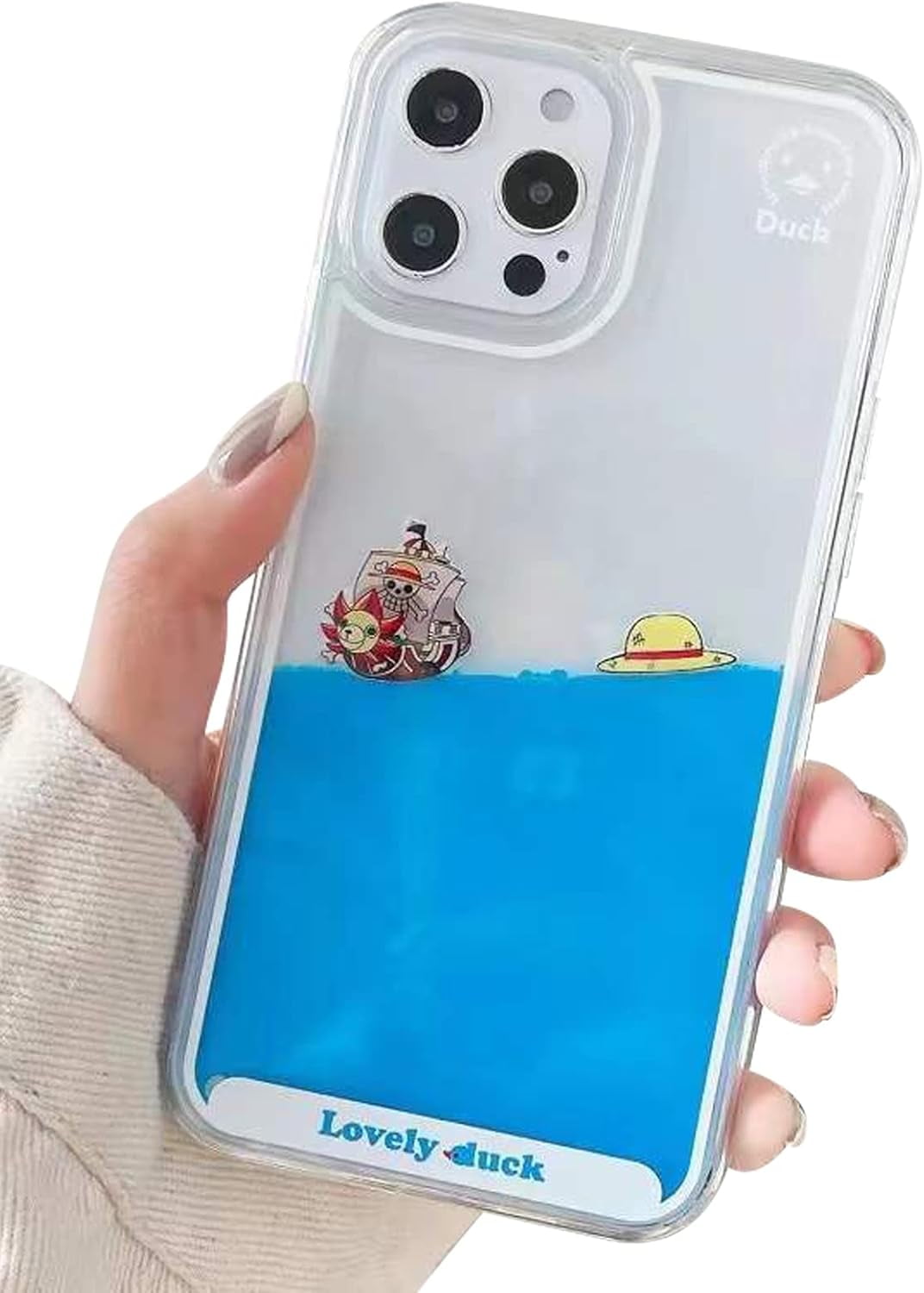 Phone Case for iPhone 12 Mini Case, 3D Dynamic Blue Liquid Floating ...
