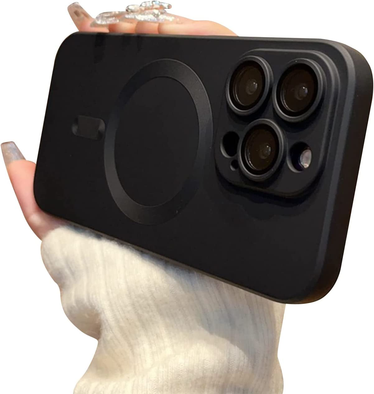 Phone Case for iPhone 12 Pro Magnetic Case with Camera Protector ...