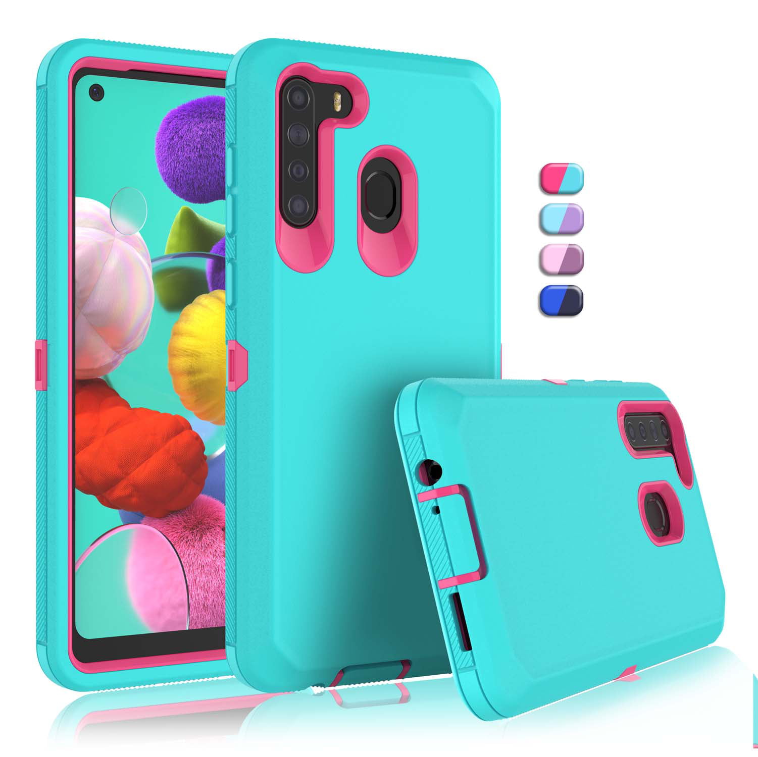 Phone Cases for Galaxy A01 A11 A21 A51 4G US Version, Full-Body ...