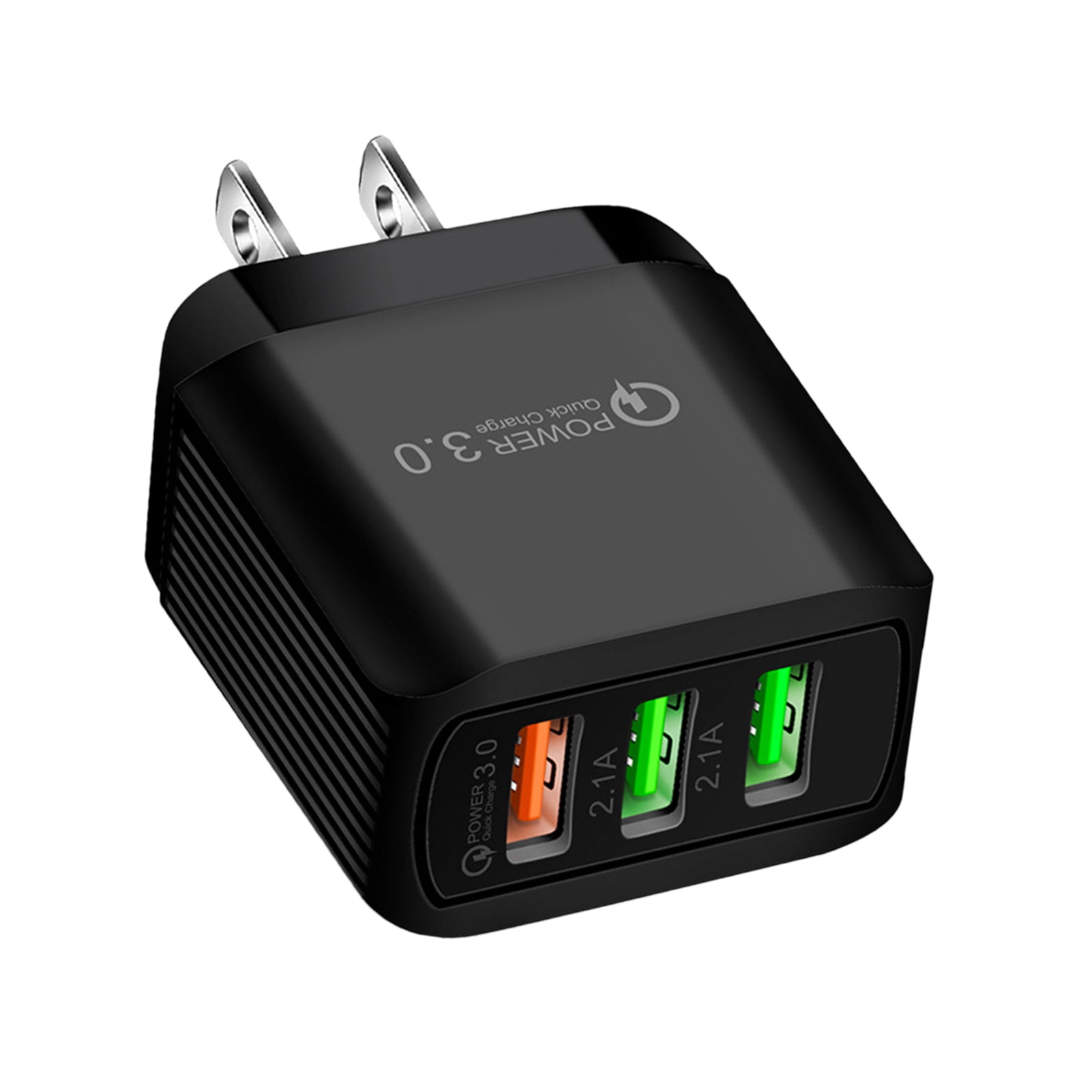 Phone Charger Wall Plug, 18W QC3 0 Plug in USB Mobile Phone Charger ...