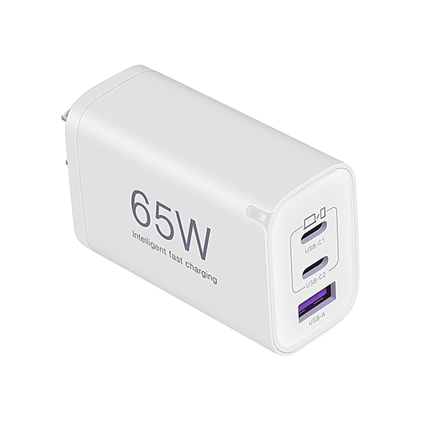 Phone Charging Wall Plug, Multi Port 65W USB Charger Brick Adapter ...