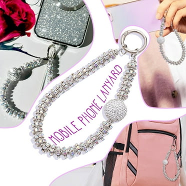 AURARMLET 3Set Bag Charm Chain with Rhinestone Bowknot for Women's ...