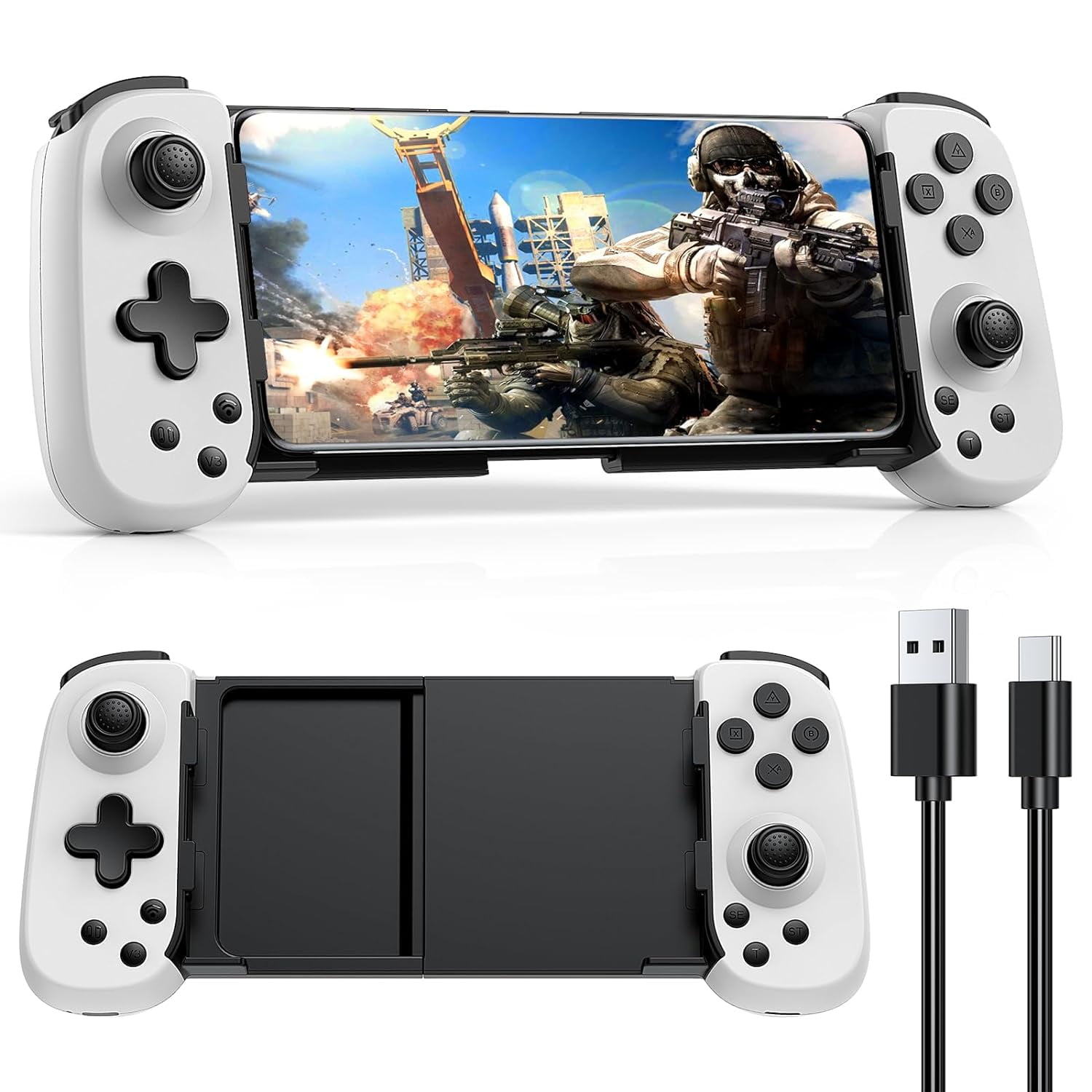 Phone Controller For Iphoneandroidpc D6 Wireless Game Controller For Switchps3ps4 With Hall 0408