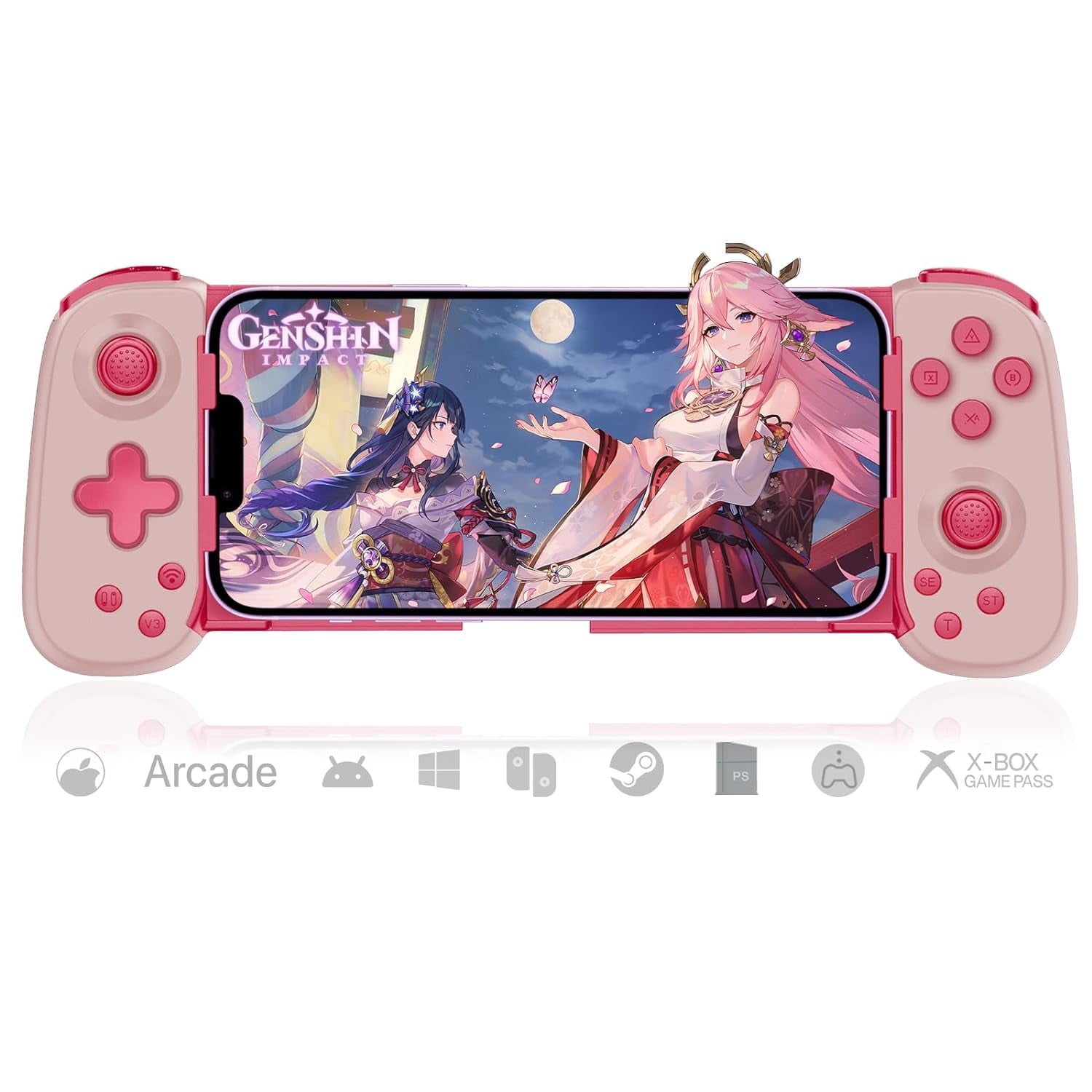 Phone Controller For Iphoneandroidpc D6 Wireless Game Controller For Switchps3ps4 With Hall 3443