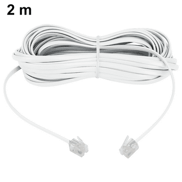 RCA TP231WHR White Phone Line Cord (15ft) - Walmart.com