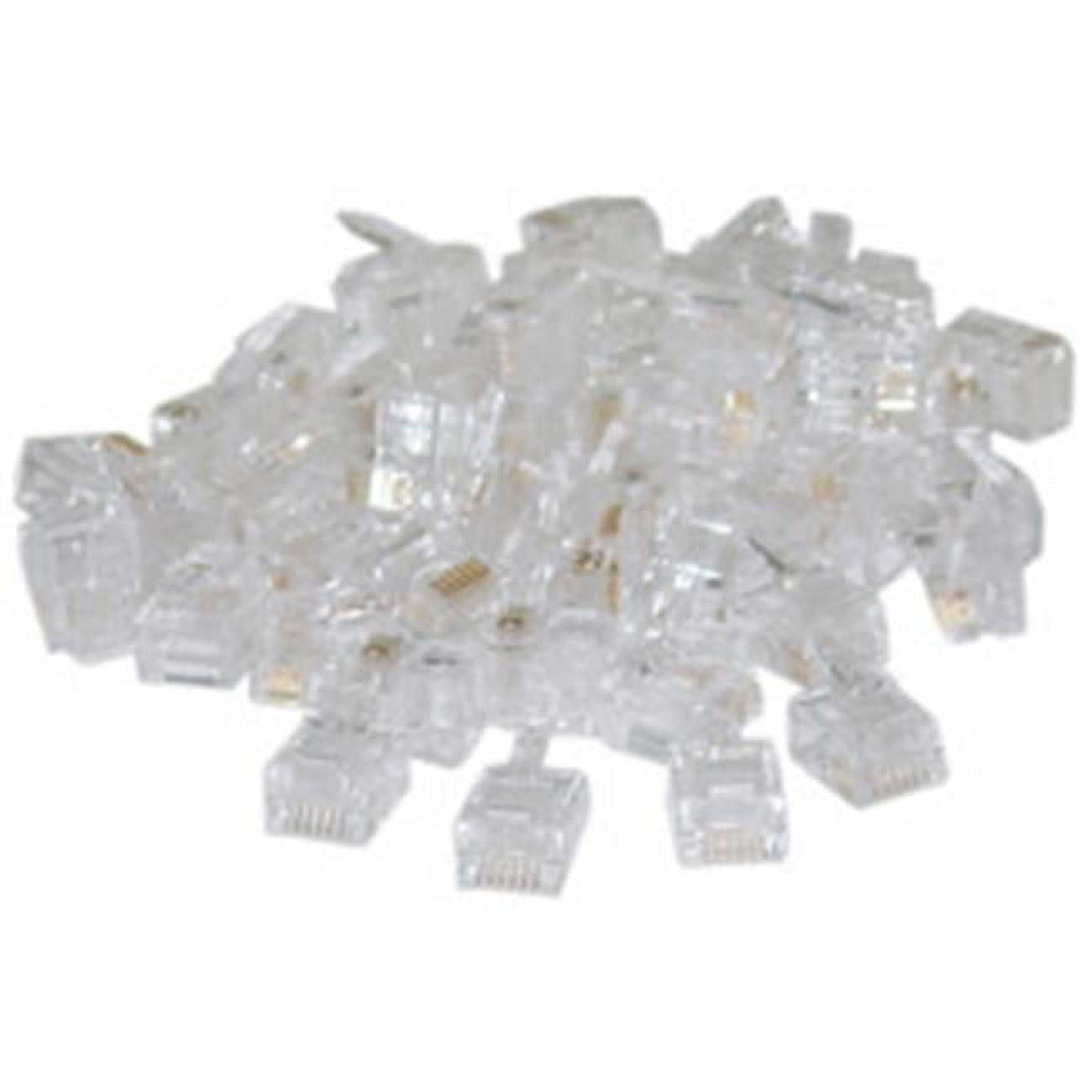 Phone Data RJ12 Crimp Connectors for Flat Cable 6P6C 50 Pieces ...