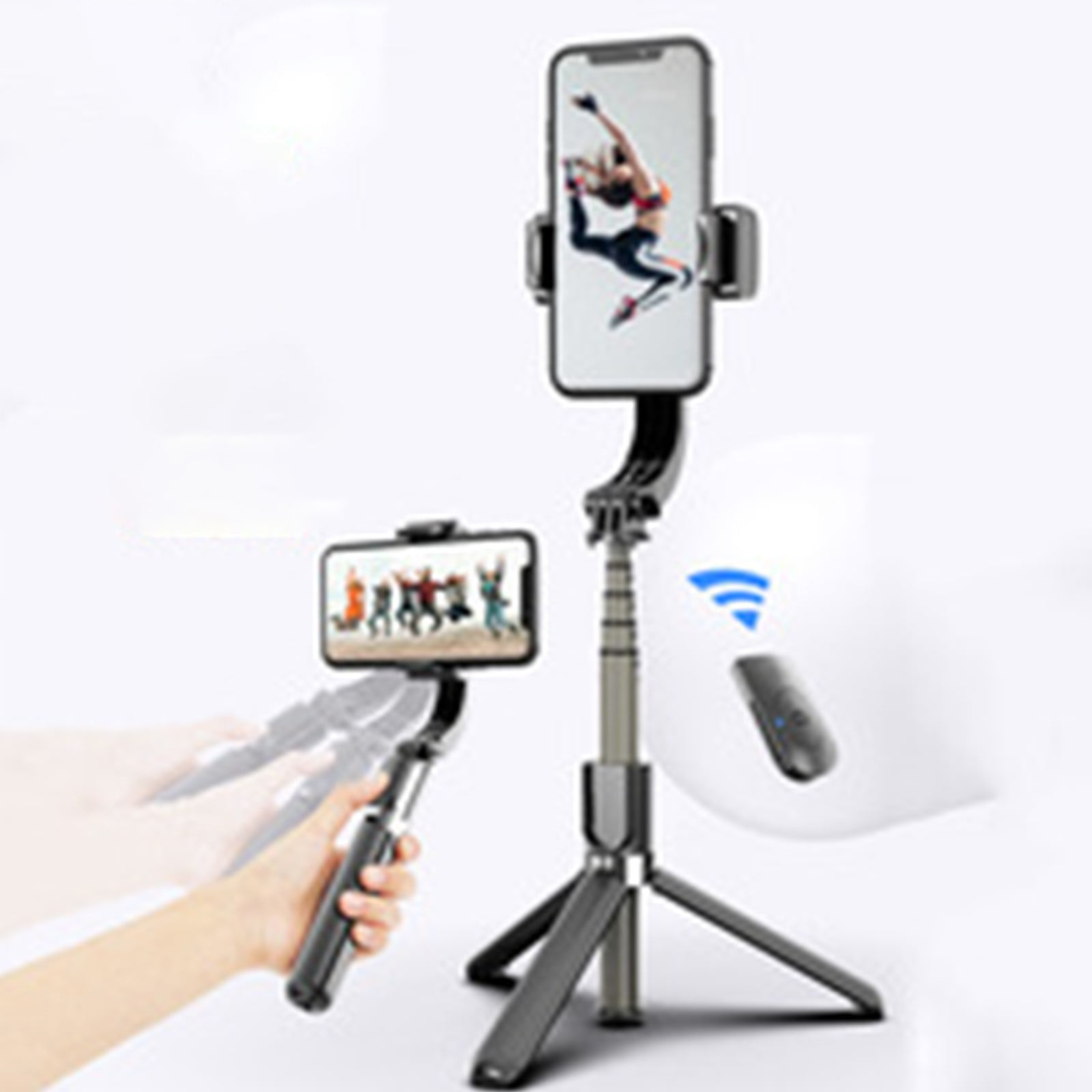 Phone Gimbal Stabilizer 3-Axis Smartphone Foldable Handheld Gimbal for iPhone with Object ...