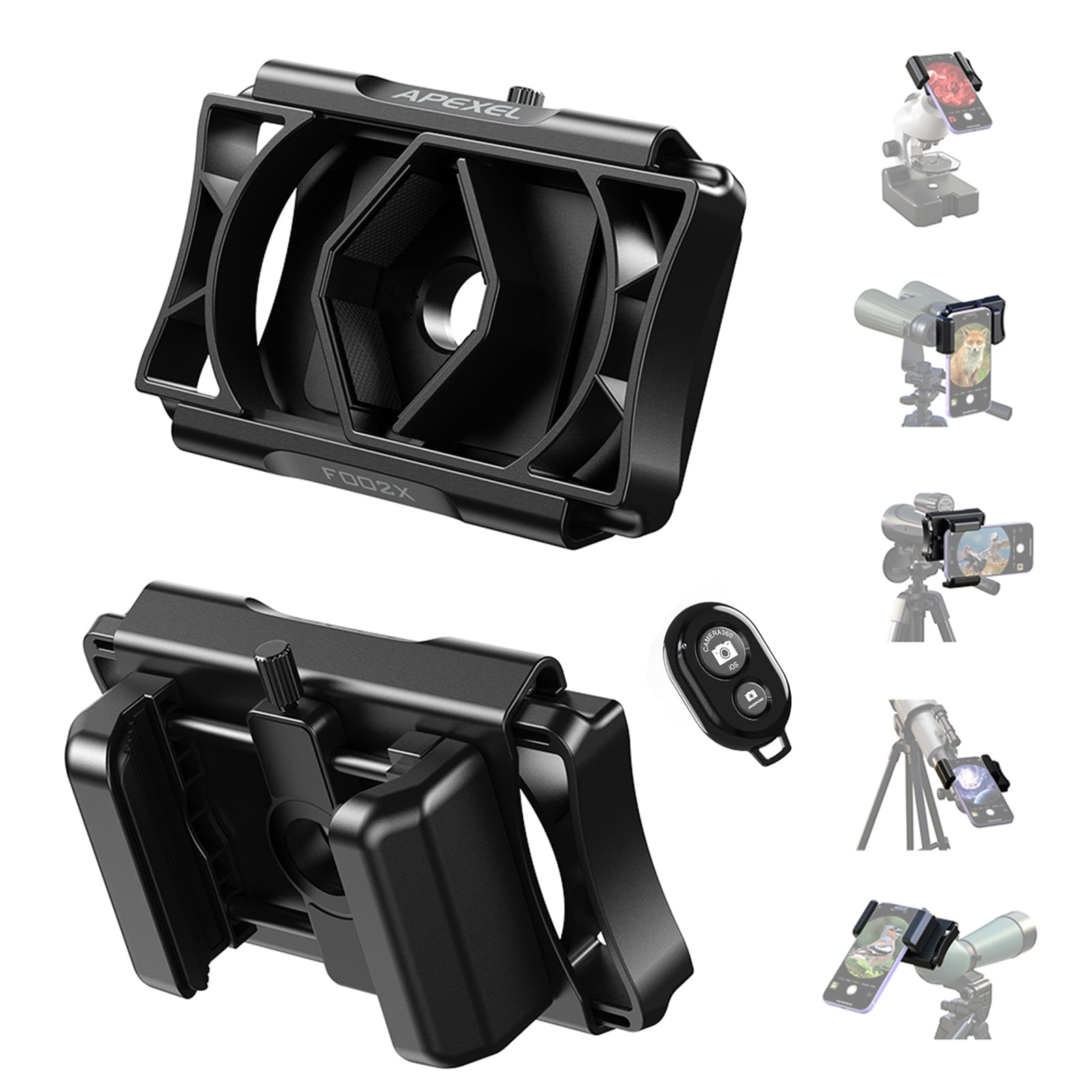Phone Holder,Mount Microscope Adapter With Remote Shutter Adapter ...