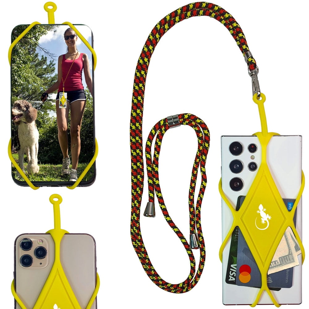 Phone Holder Neck by Gecko - Cell Phone Lanyard Phone Leash - Cell ...