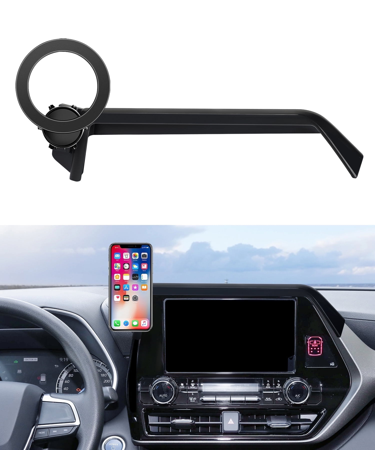 MaserWeller Phone Holder for Toyota Highlander Accessories 2020-2023 8 ...