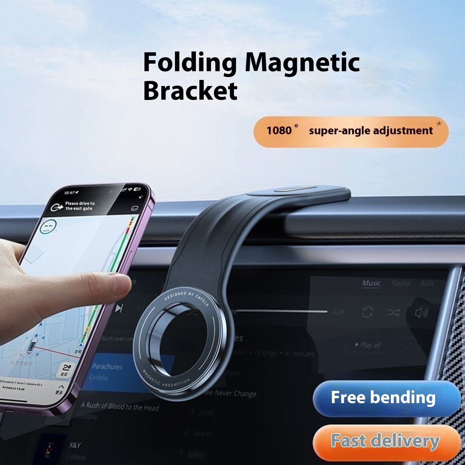 Phone Holder for Car Windshield Car Phone Mount Universal Mobile Phone ...
