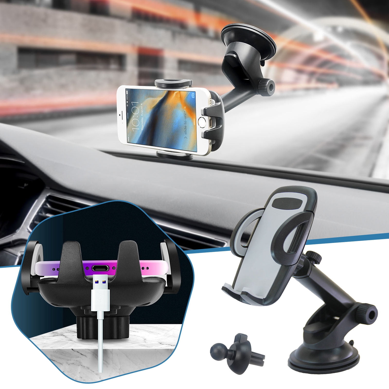 Phone Jail Vintage Phone Stand Gooseneck Mic Clamp Wall Case Smartphone ...
