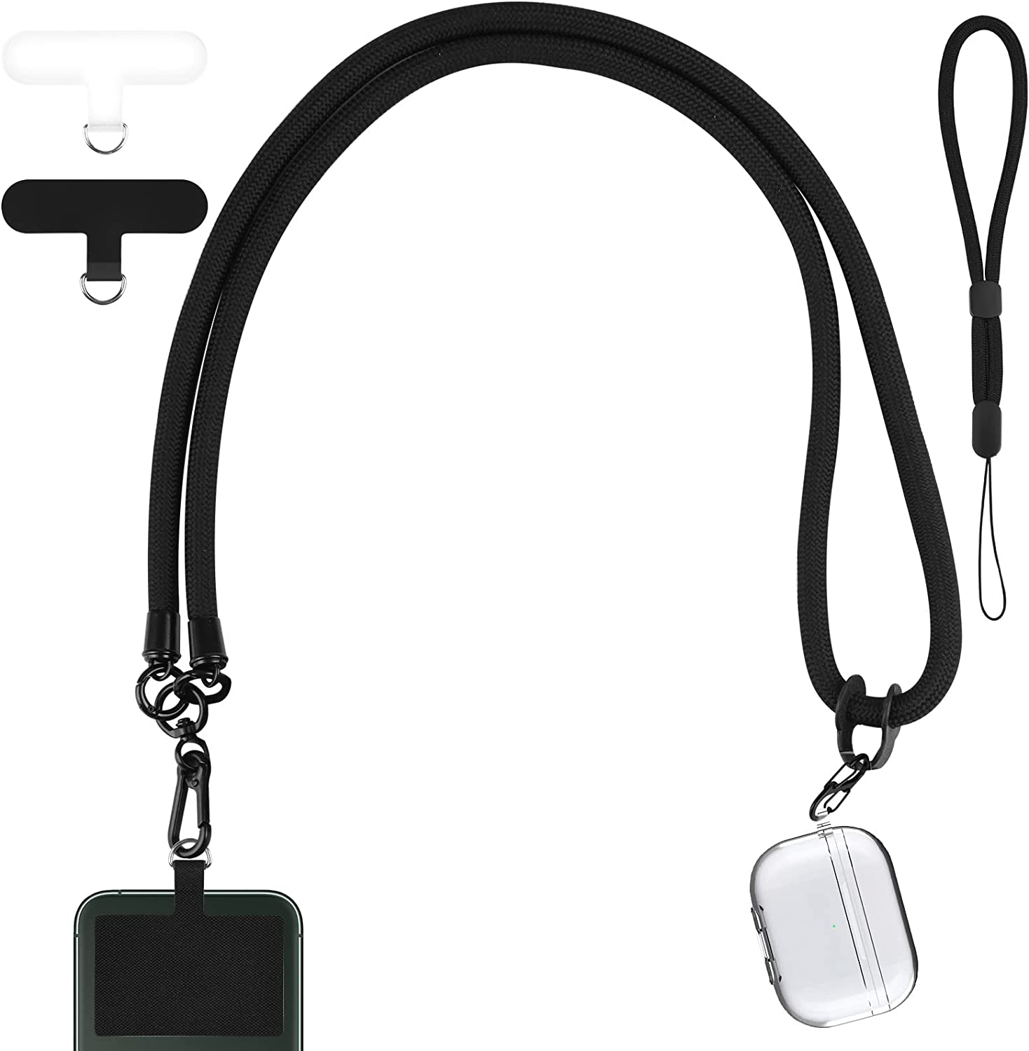 Uxcell 200mm 8 Inch Hand Wrist Strap Lanyards, 10 Pcs Nylon Adjustable ...